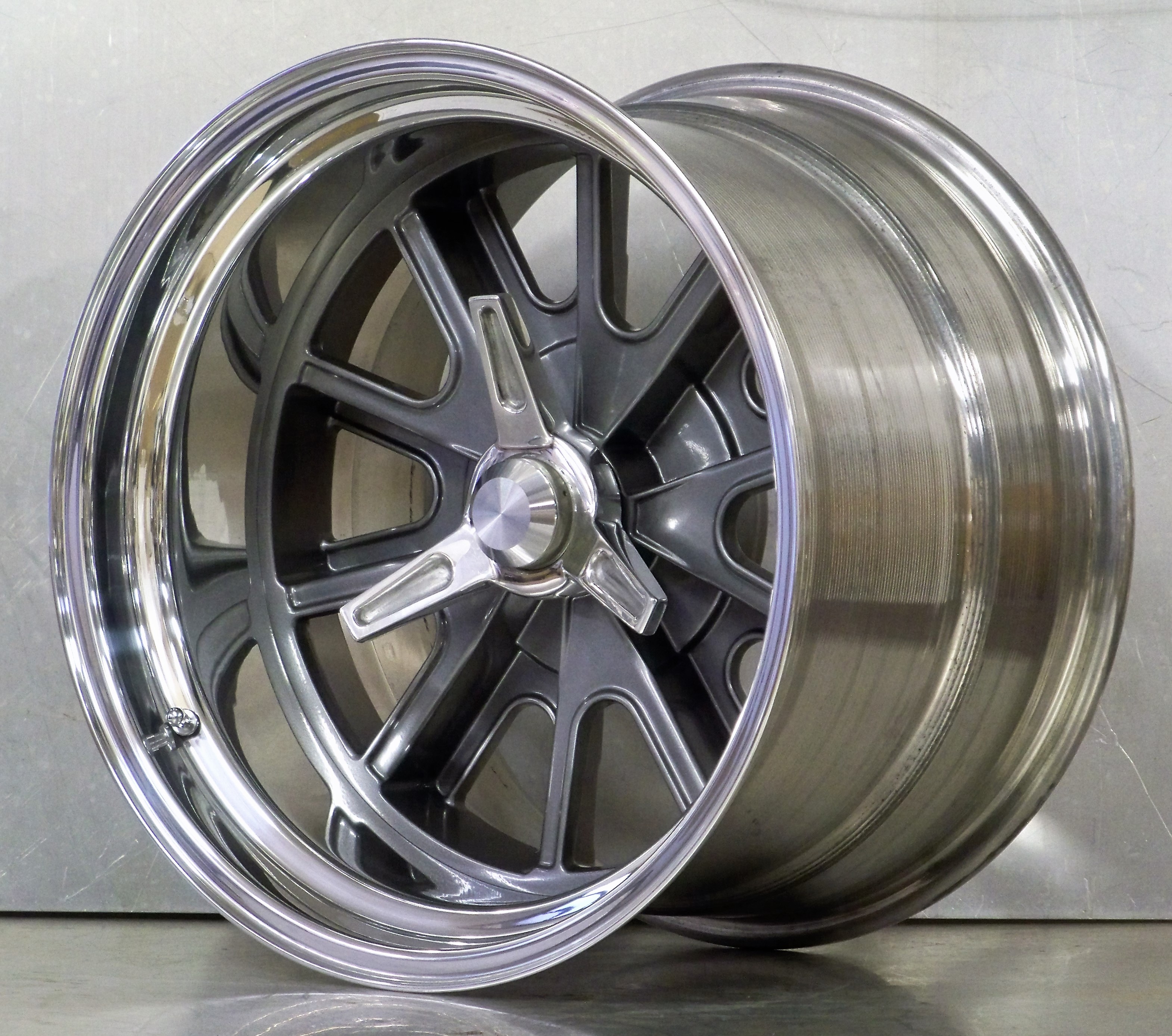 18s 427 pin drive 4 gray wheels and spinners BDF : Vintage Wheels ...